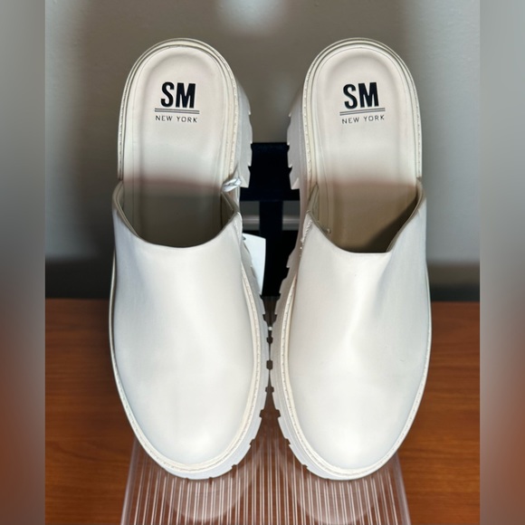 SM New York | Shoes | Nwt Sm New York Platform Mule Clog 95 M Cream ...